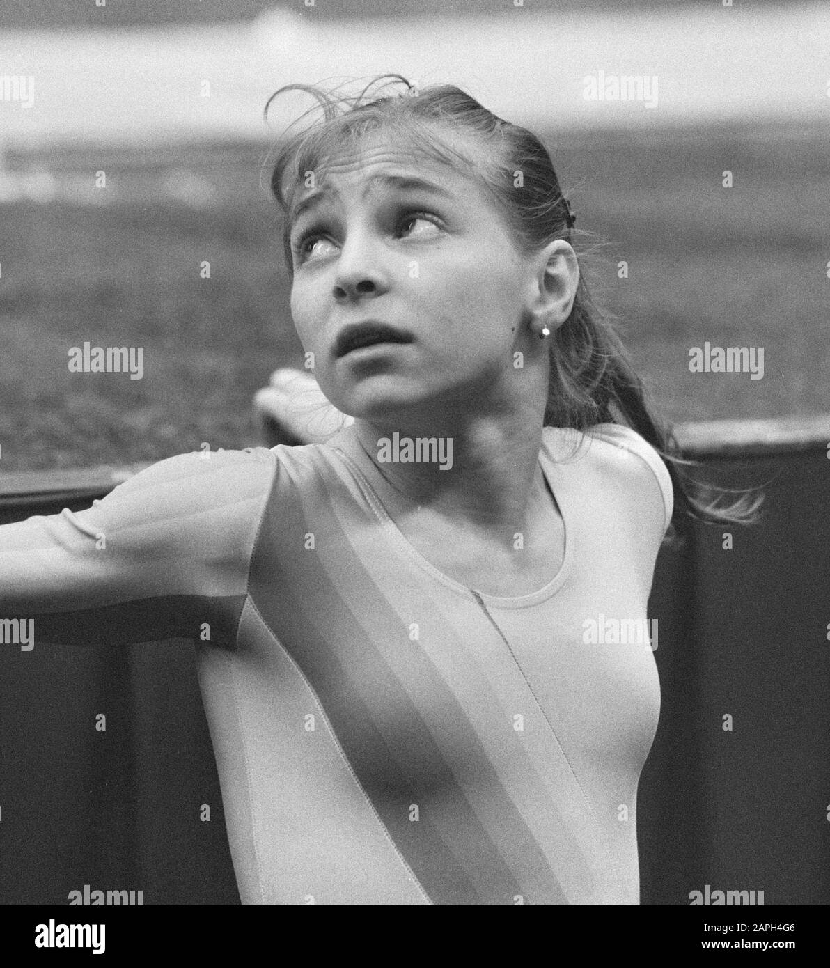 Olympic vault women Black and White Stock Photos & Images - Alamy