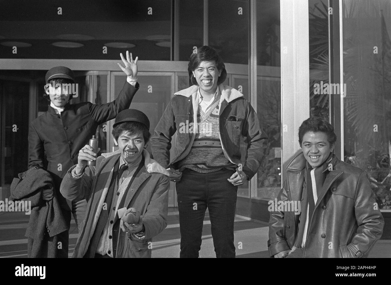 Pop group from Hong Kong Danny and the Checkmates in Amsterdam Stock ...