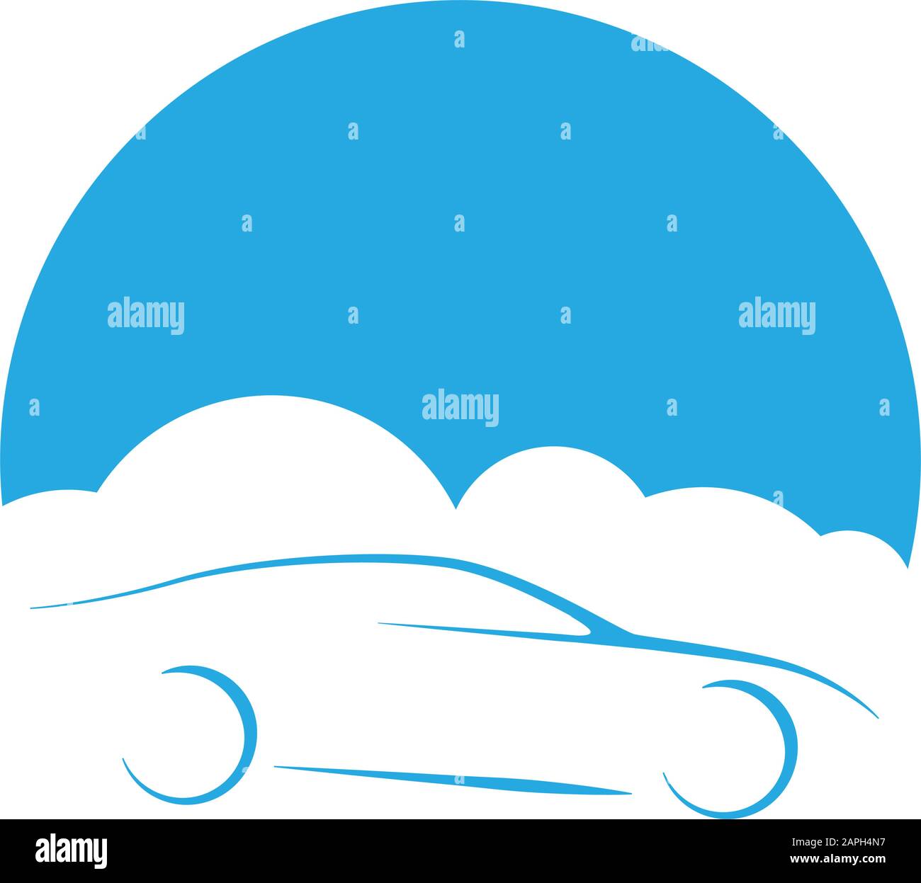 cloud and car, vector graphic design element Stock Vector Image & Art ...