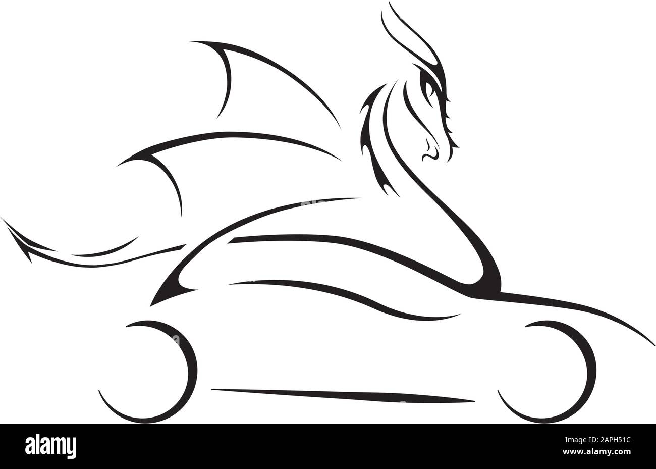 car and dragon Stock Vector Image & Art - Alamy