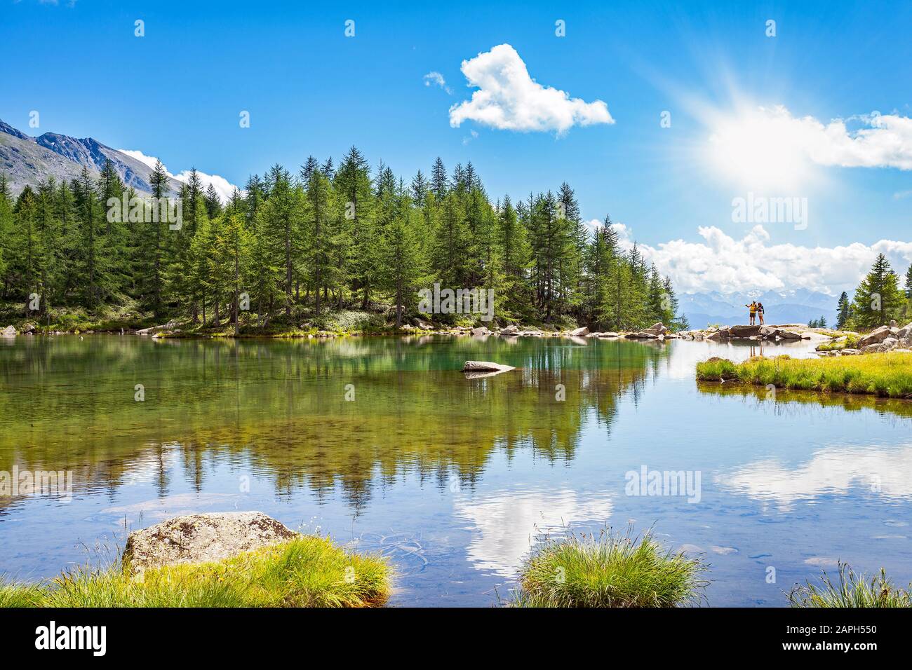 Grosina Valley - Valtellina (IT) - Verva Lake Stock Photo - Alamy