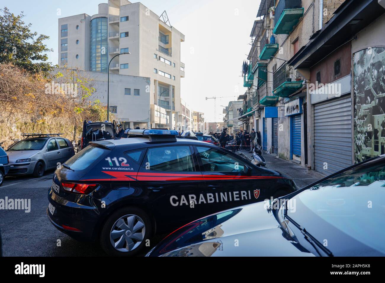Naples, Italy. 23rd Jan, 2020. In the Miano district in the northern ...
