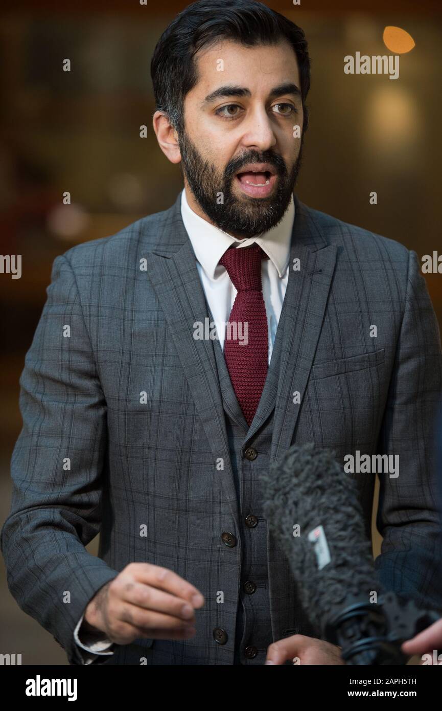 Edinburgh, UK. 23 January 2020. Pictured: Humza Yousaf MSP - Cabinet ...