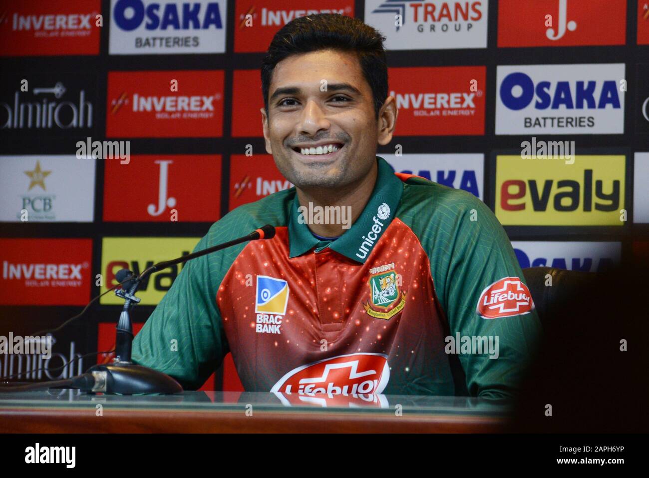 Lahore, Pakistan. 23rd Jan, 2020. Bangladesh's cricket team captain ...
