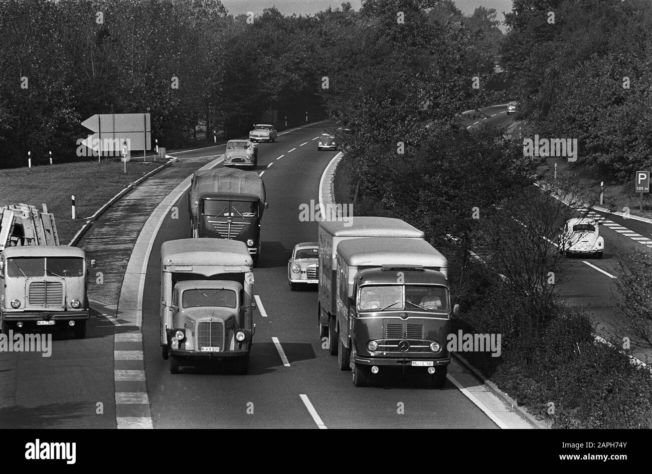 Autobahn Germany Black and White Stock Photos & Images - Alamy