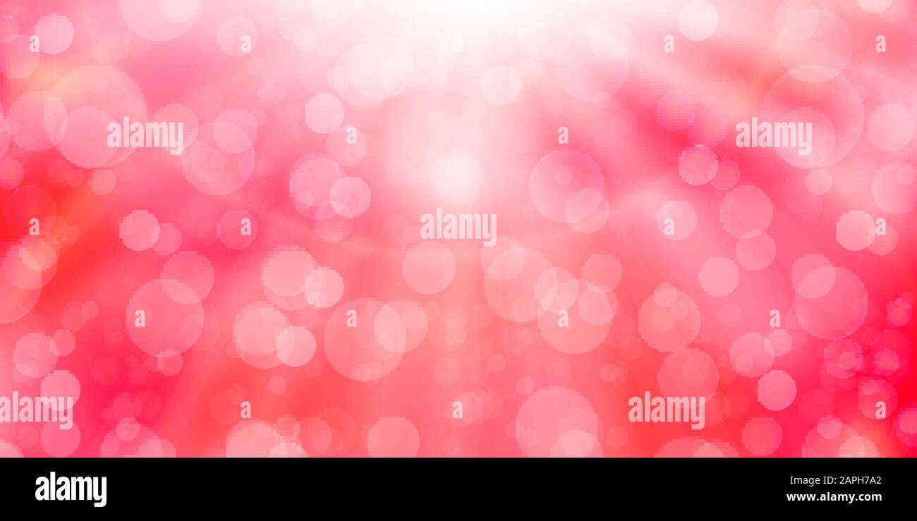 Abstract pink background with bokeh. Vector illustration Stock Vector ...