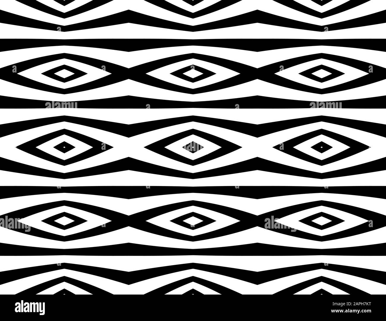Abstract black and white geometric seamless pattern background. Vector ...
