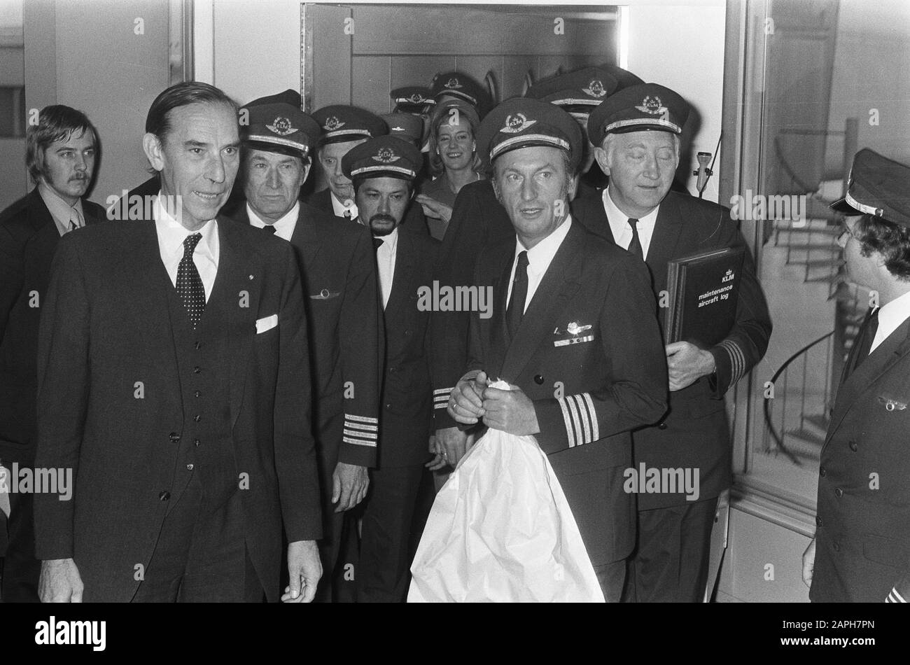 The freed crew of the hijacked KLM Boeing 747 Mississippi returns from ...