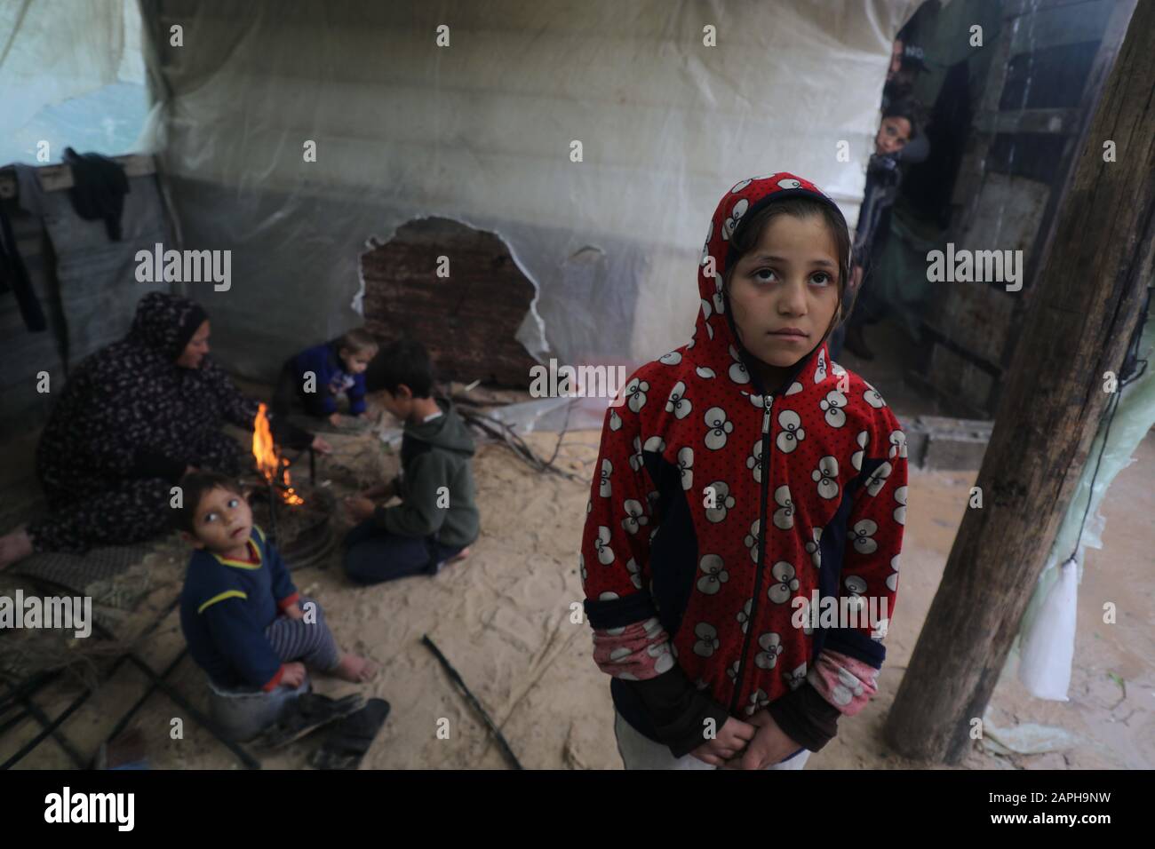 Bat Lahia, The Gaza Strip, Palestine. 22nd Jan, 2020. Palestinian ...