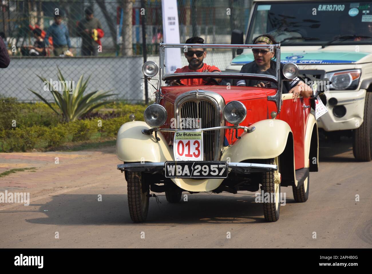 1927 Austin Seven Tourer car with 7 hp and 4 cylinder engine. India WBA ...