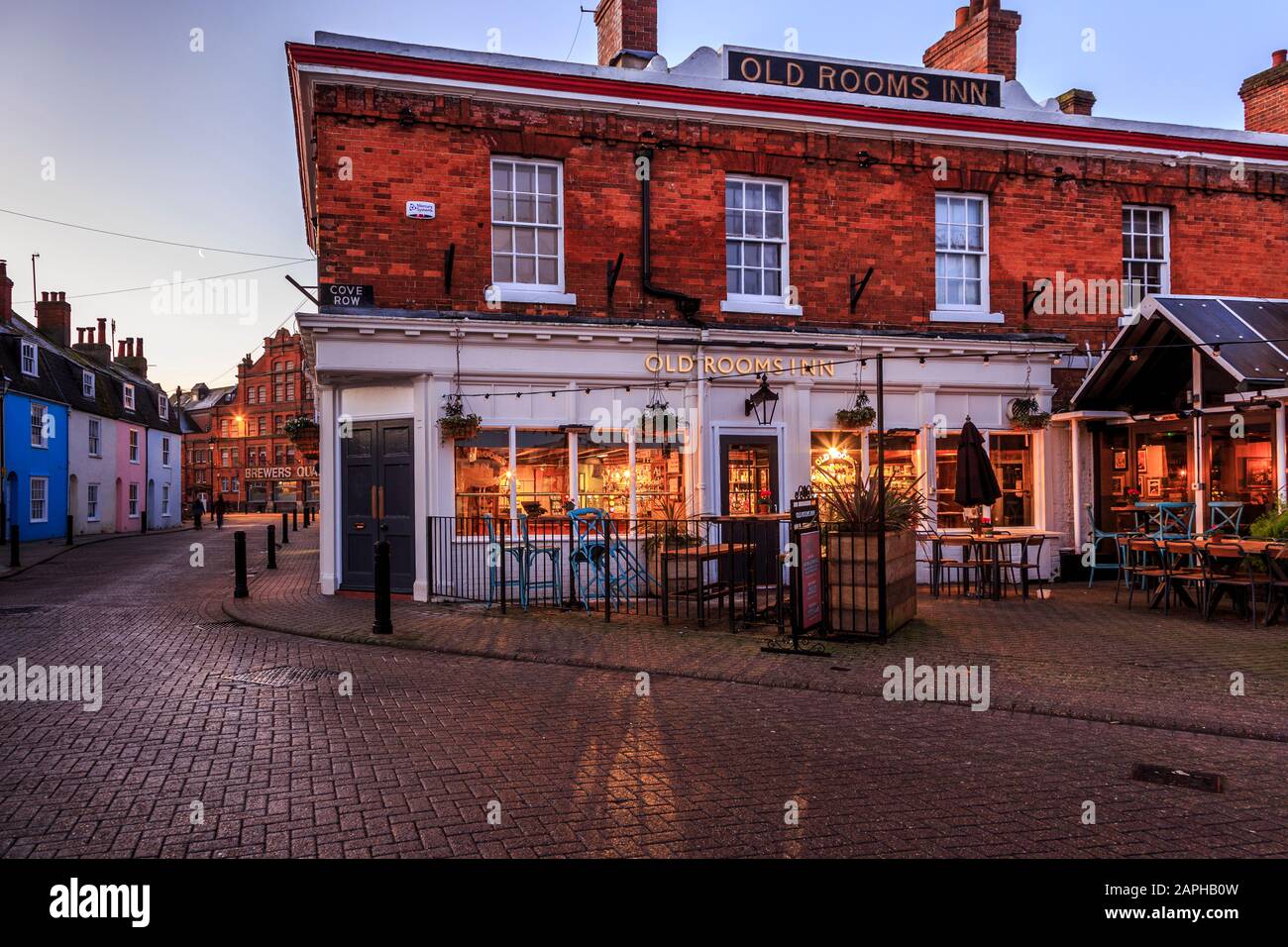 old rooms inn sunrise, weymouth old harbour, fishing boats, listed ...