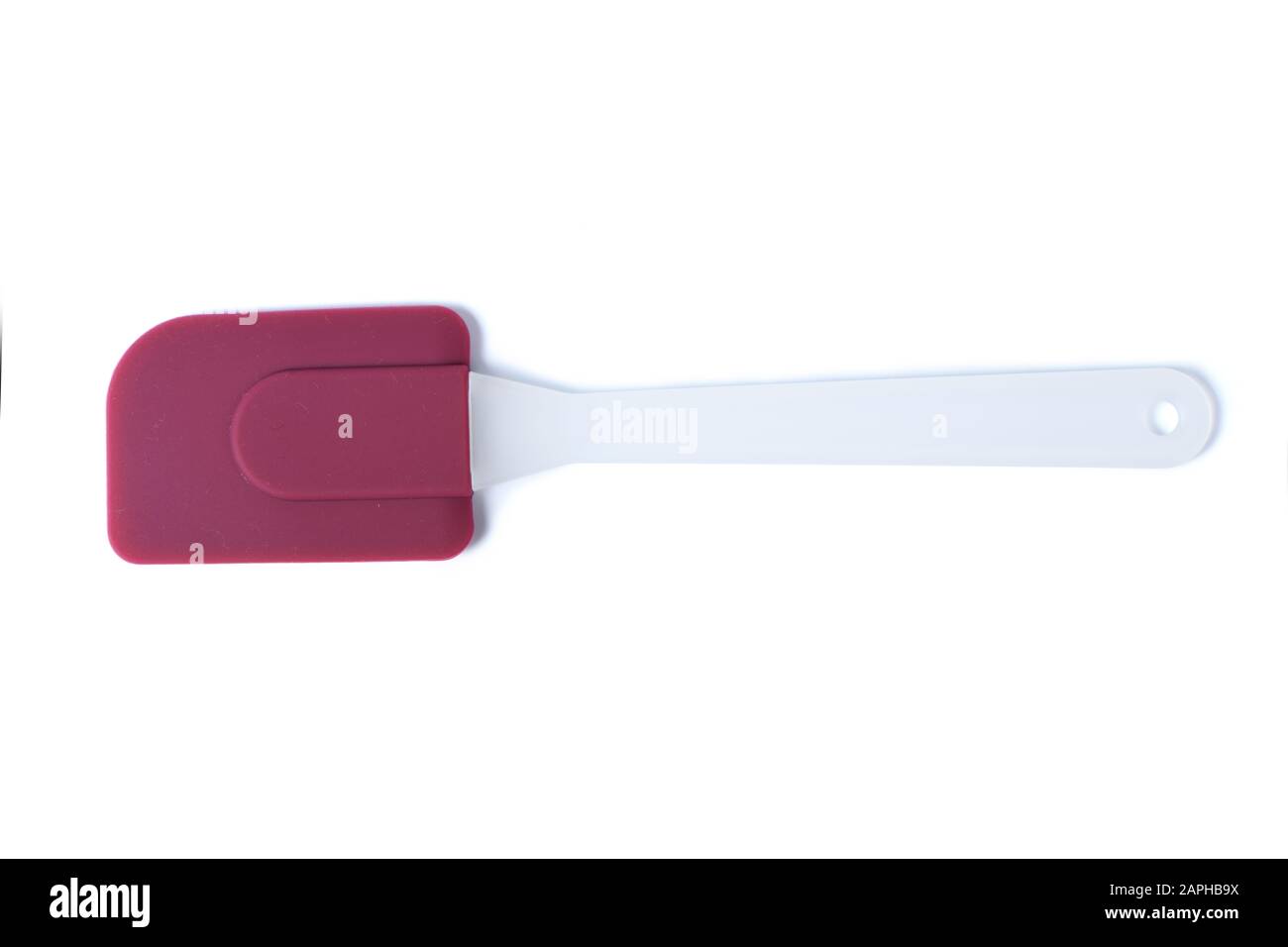 Silicone spatula isolated on a white background. High resolution photo ...