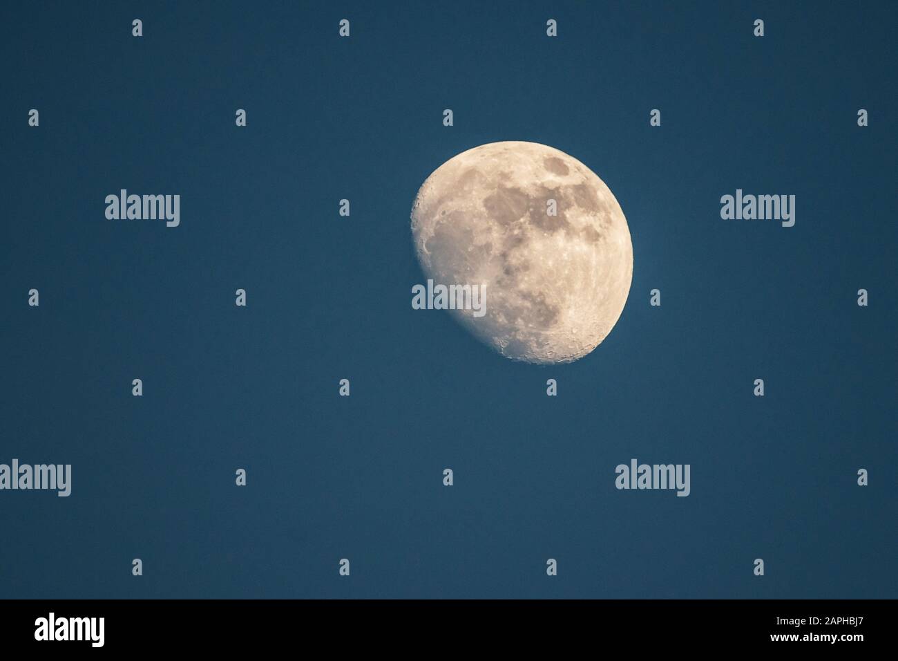 phase of moon on dark sky over night Stock Photo - Alamy