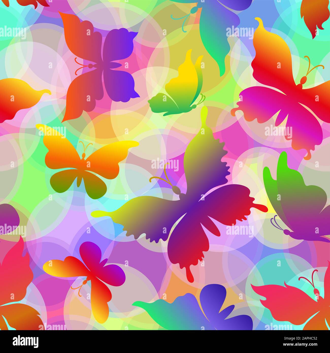 Green butterfly seamless vector Stock Vector Images - Alamy