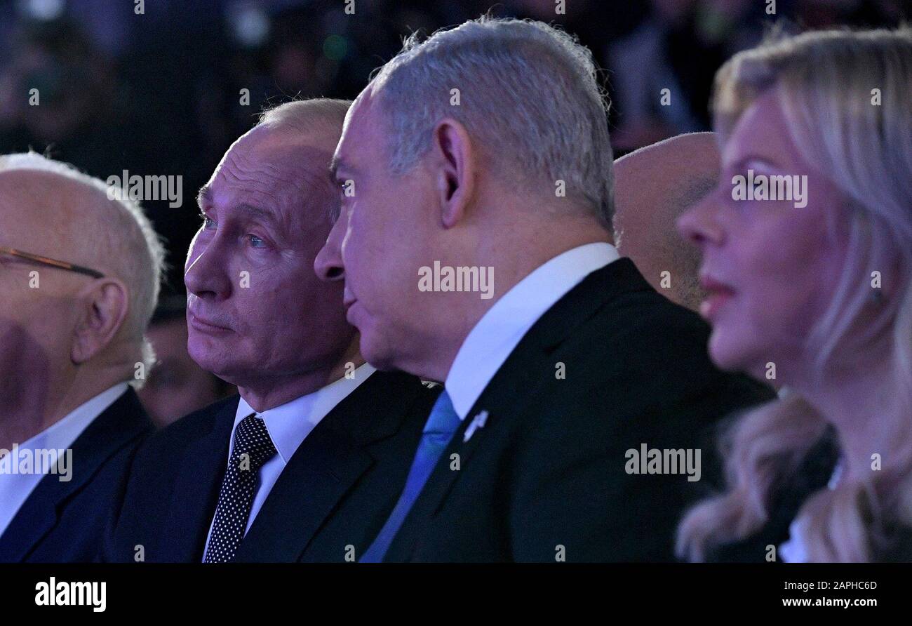 January 23, 2020. - Israel, Jerusalem. - Russia's President Vladimir ...