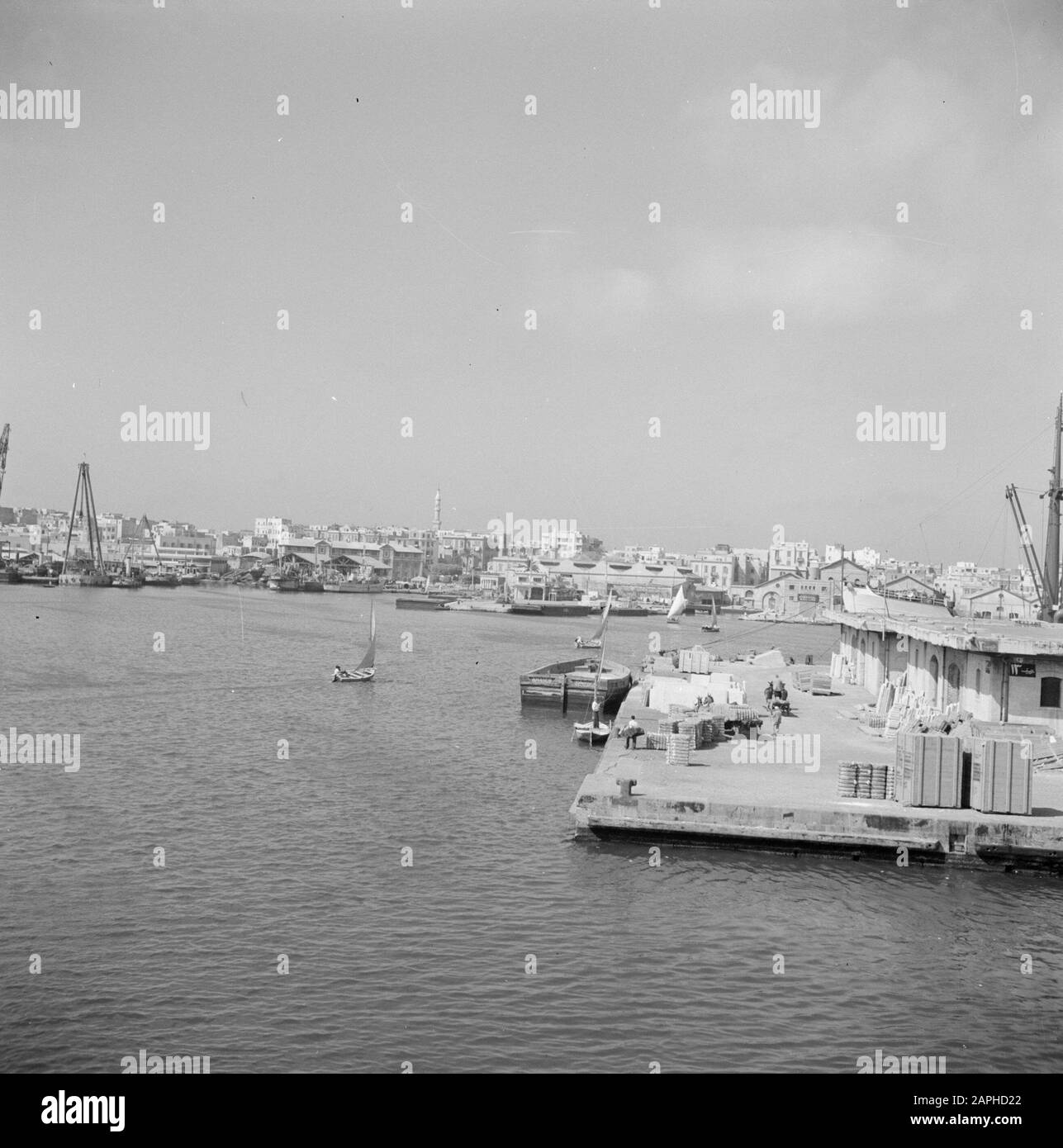Middle East 1950-1955: Egypt Description: Port of Alexandria Date: 1950 ...