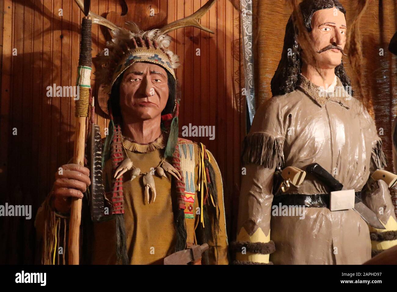 Beautful wild west life-size sculpture photo Stock Photo - Alamy