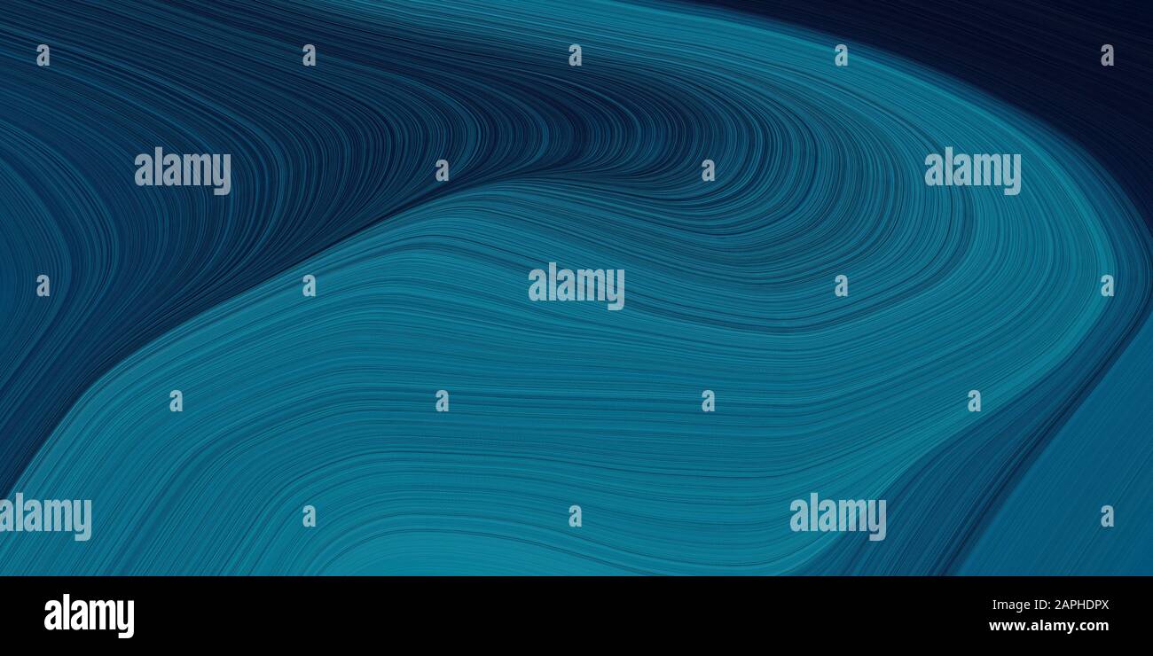 background graphic with abstract waves design with teal green, teal and ...