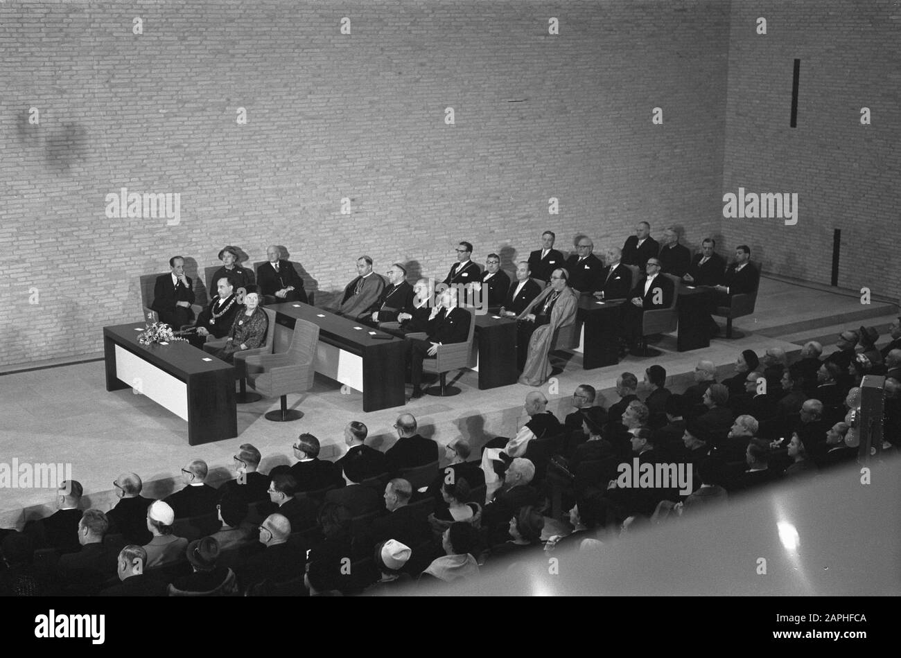 Queen Juliana is present at the opening of the Catholic Economics ...