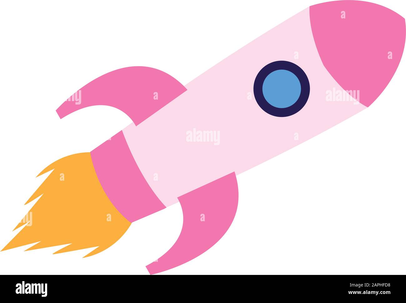 pink rocket space icon, flat design Stock Vector Image & Art - Alamy