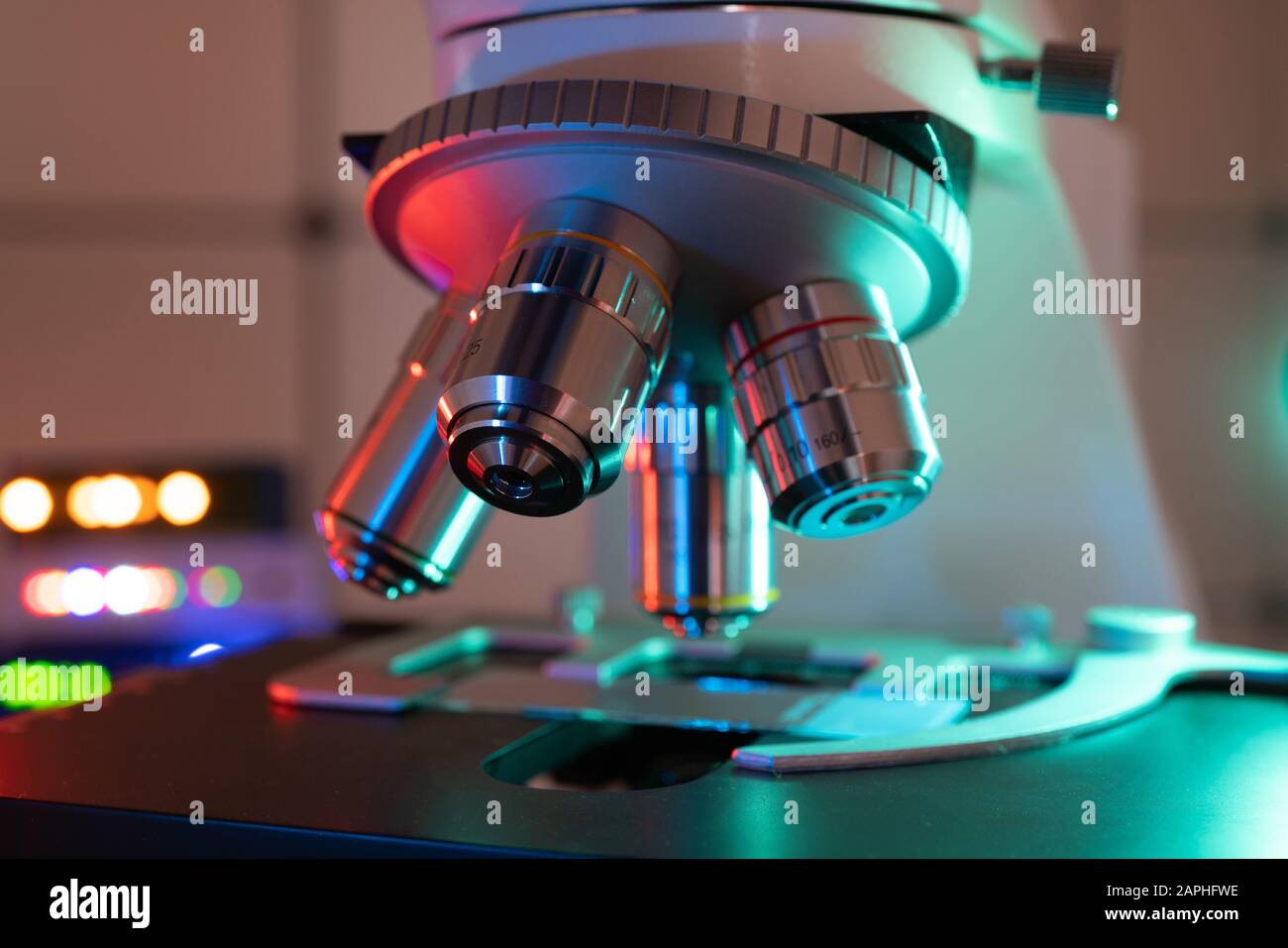 professional microscope in biological laboratory Stock Photo - Alamy