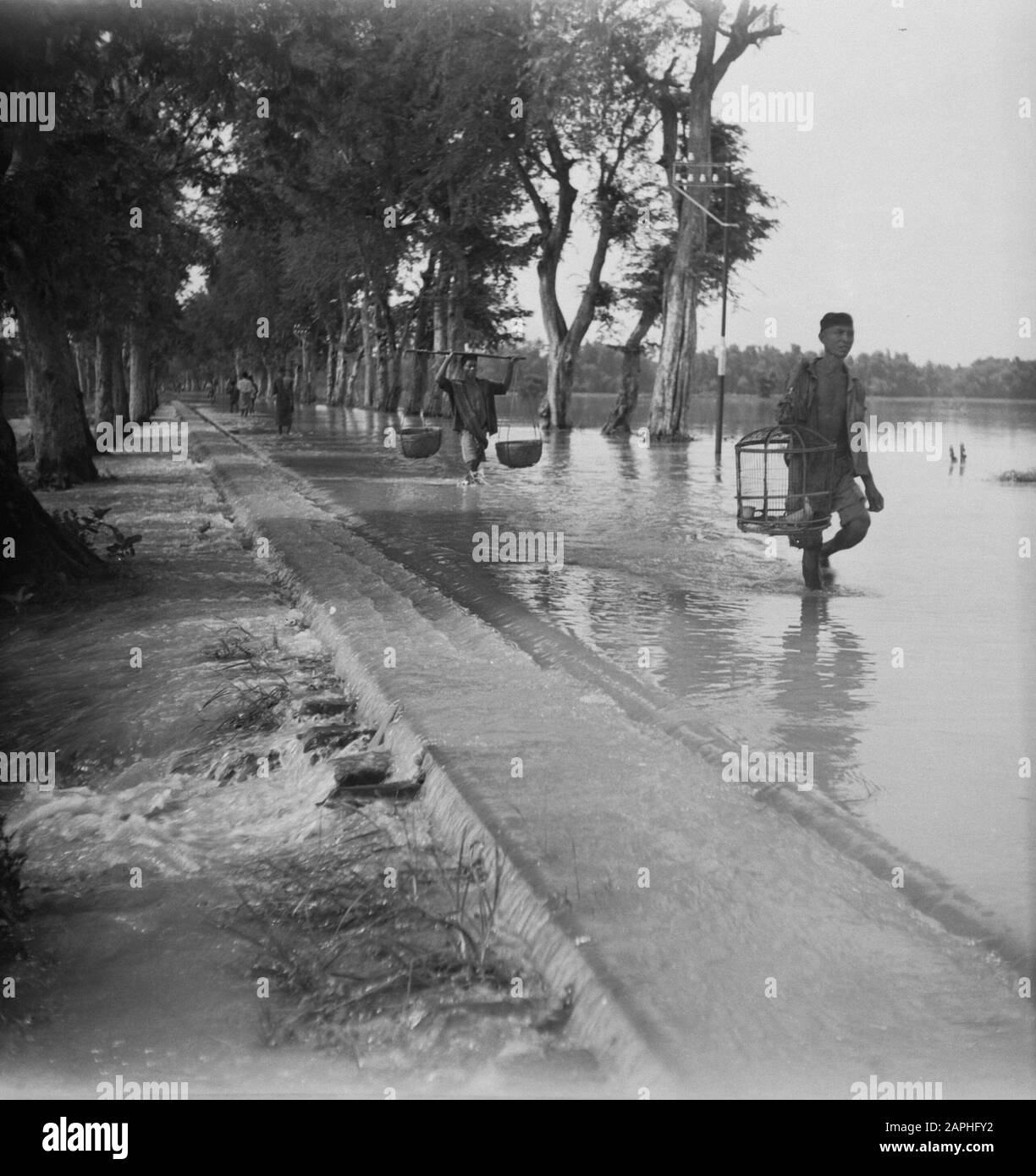 A flooded road Black and White Stock Photos & Images - Alamy