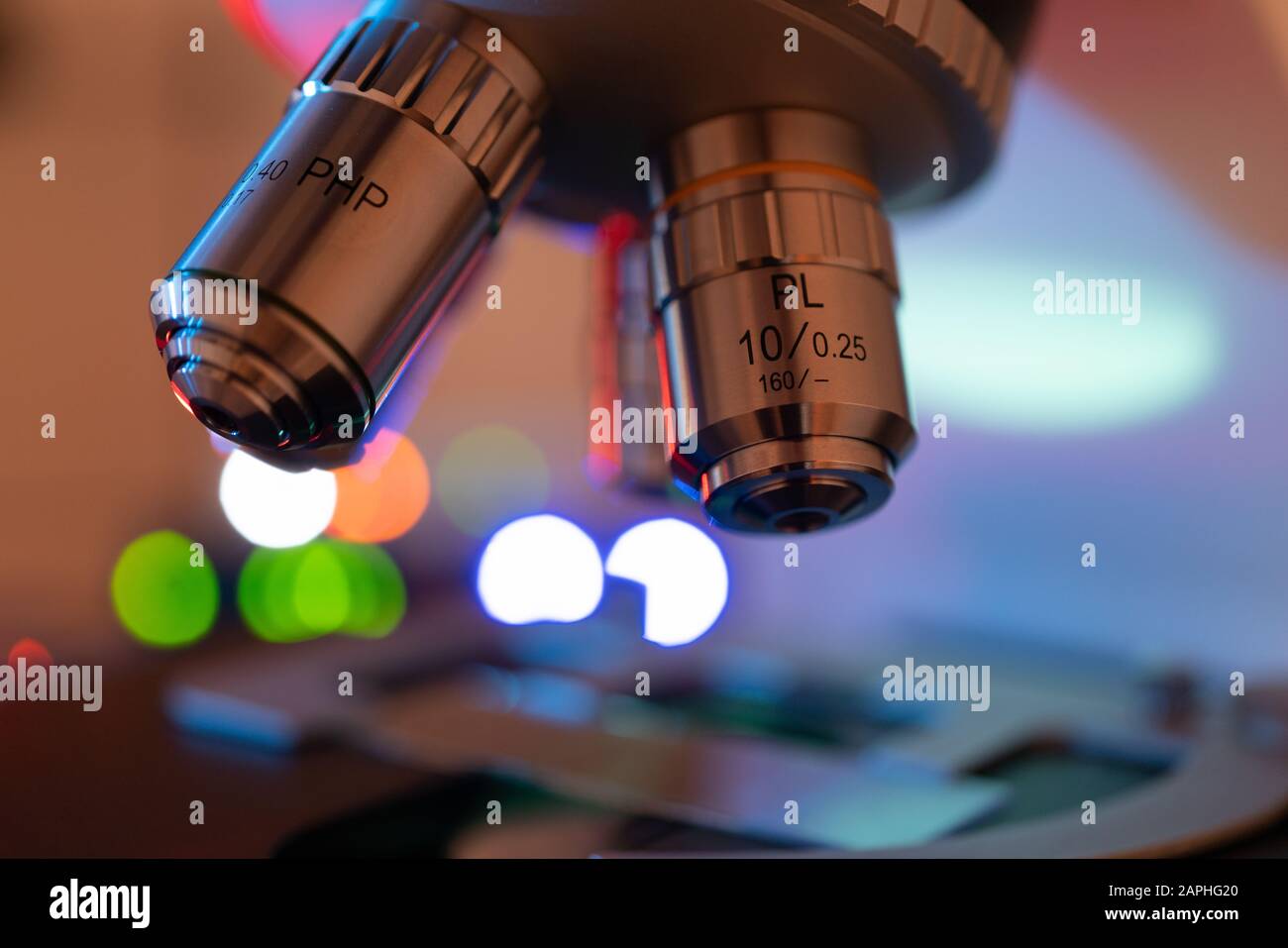 professional microscope in biological laboratory Stock Photo - Alamy