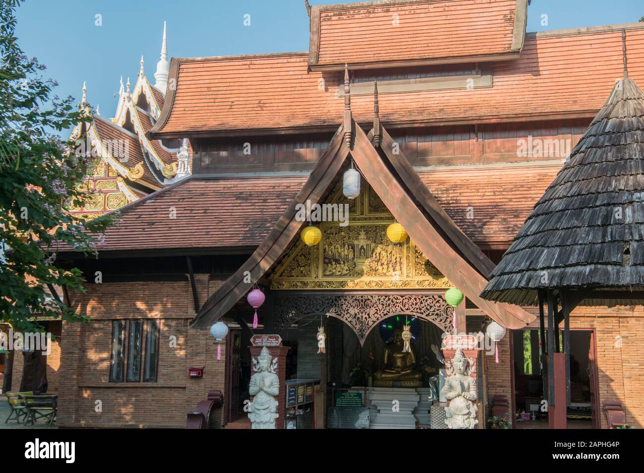 the Wat Jet Lin in the city of Chiang Mai at north Thailand. Thailand ...