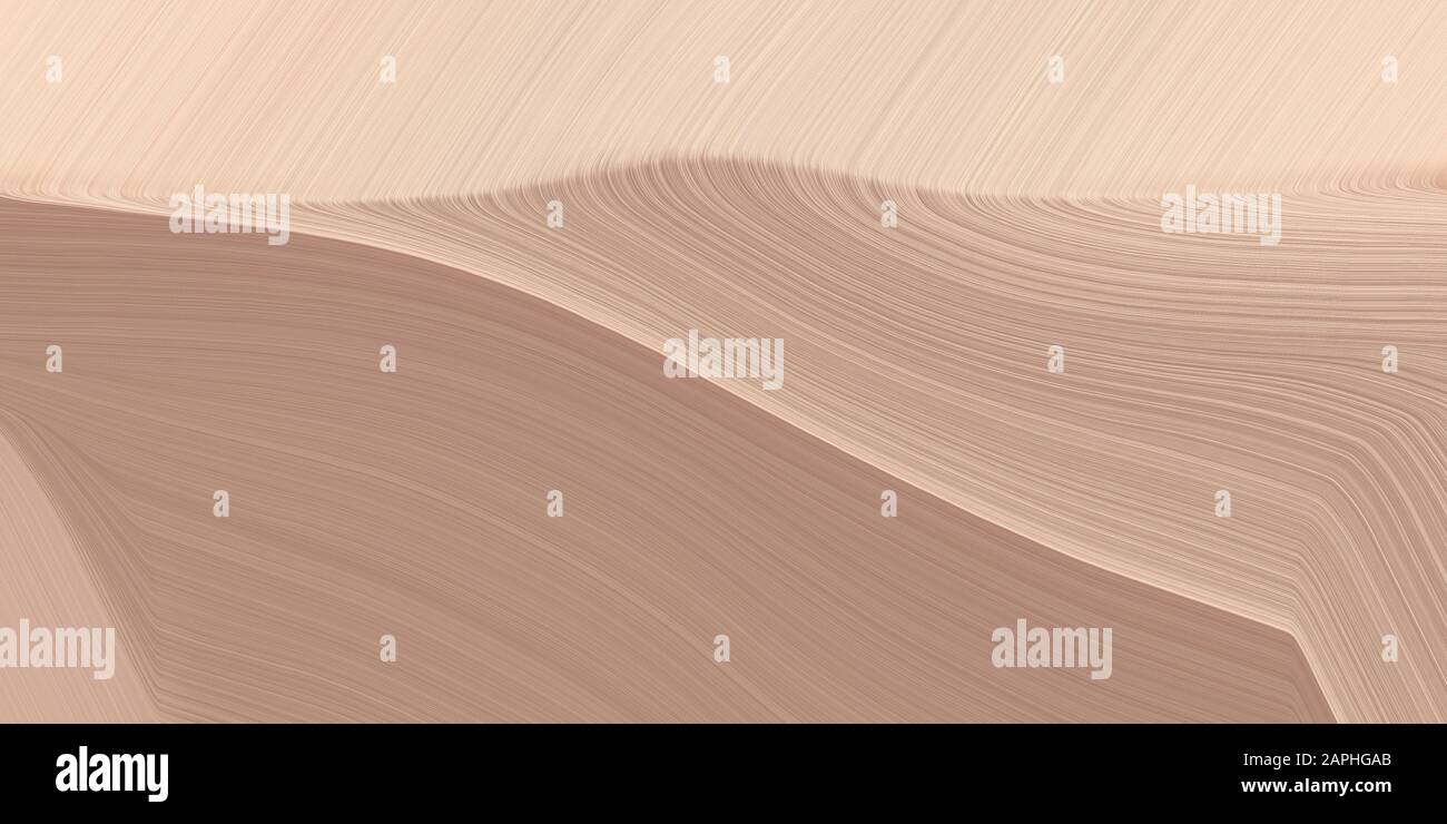 background graphic with abstract waves design with rosy brown, wheat ...