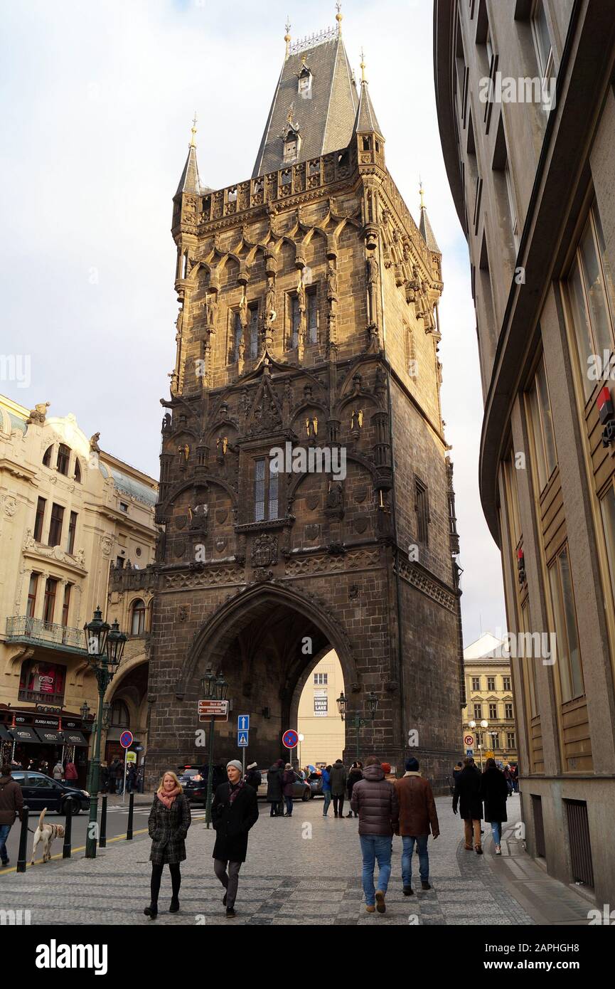 The Powder Tower is one of the original 13 city gates in the Old Town ...