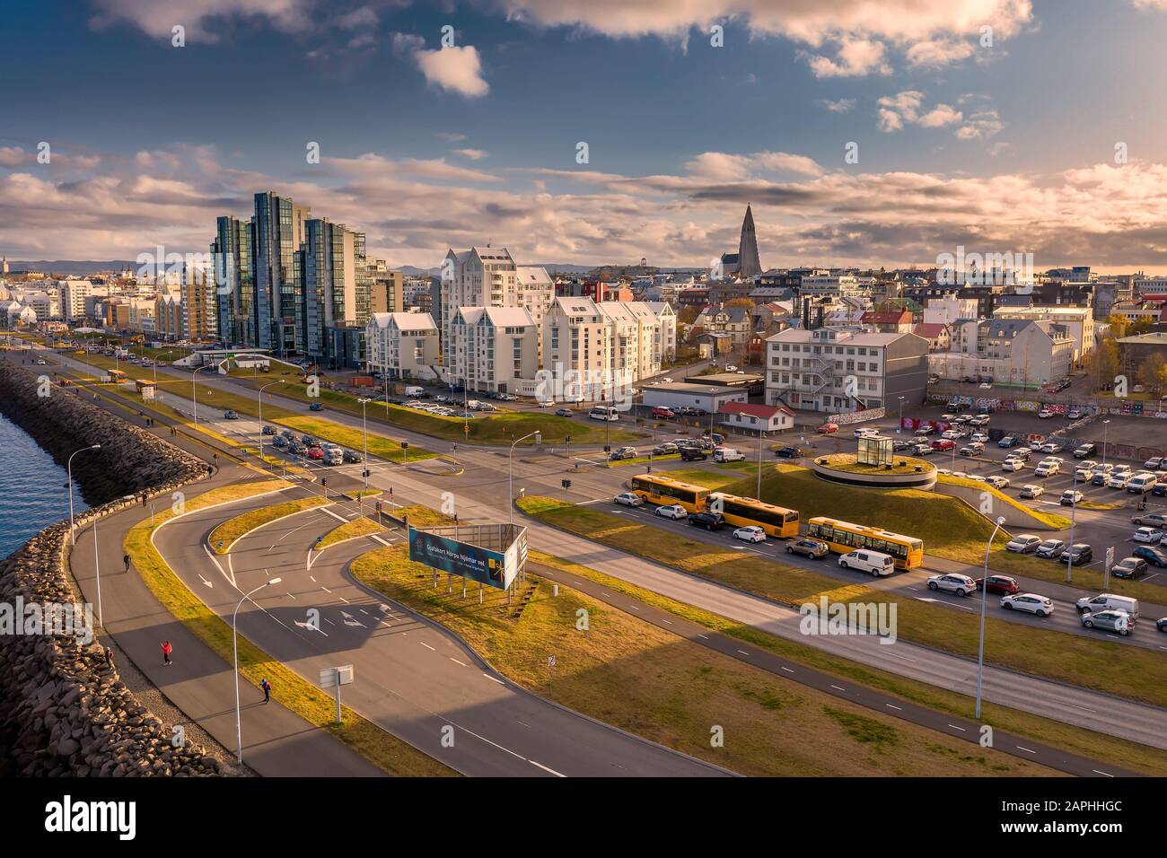 Iceland skyline reykjavik capital hi-res stock photography and images ...