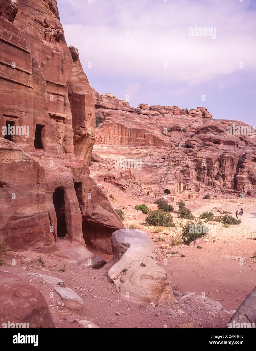 Jordan. Tombs at the World famous UNESCO World Heritage Site of the ...
