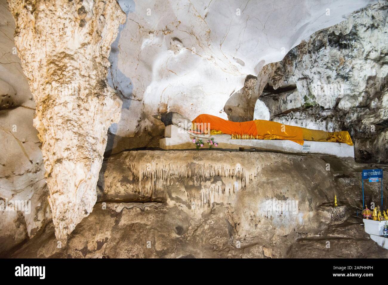 the Muang On Cave and Temple near the city of Chiang Mai at north ...