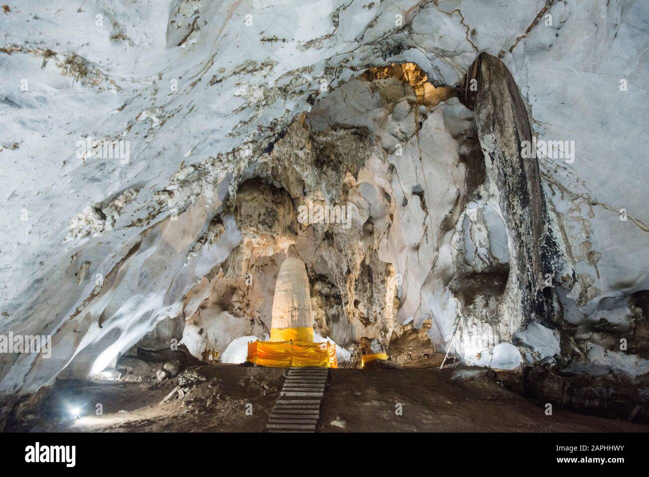 the Muang On Cave and Temple near the city of Chiang Mai at north ...