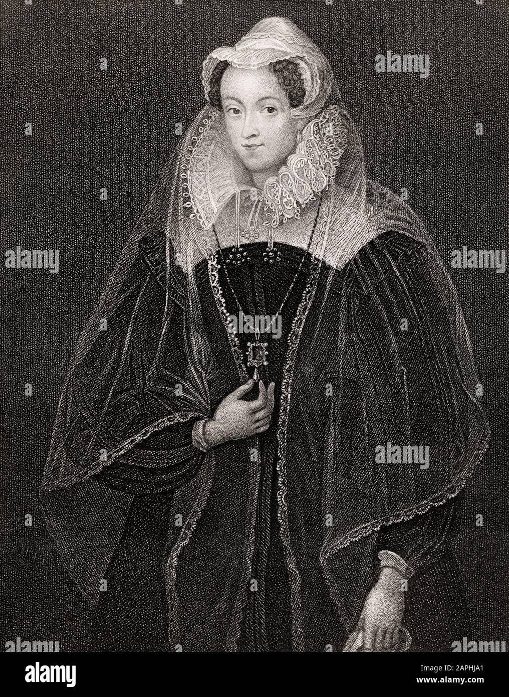 Mary Stuart or Mary I., Queen of Scots, 1542 – 1587 Stock Photo - Alamy