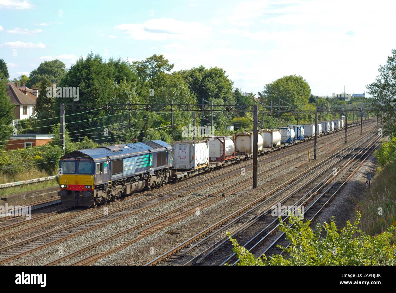 A class 66 diesel locomotive number 66428 owned by Direct Rail Services ...