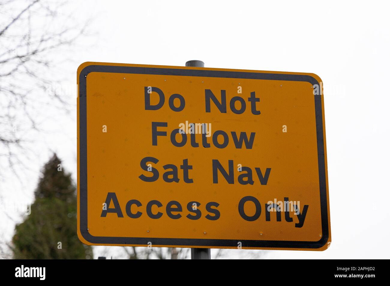 A road sign advising drivers hi-res stock photography and images - Alamy