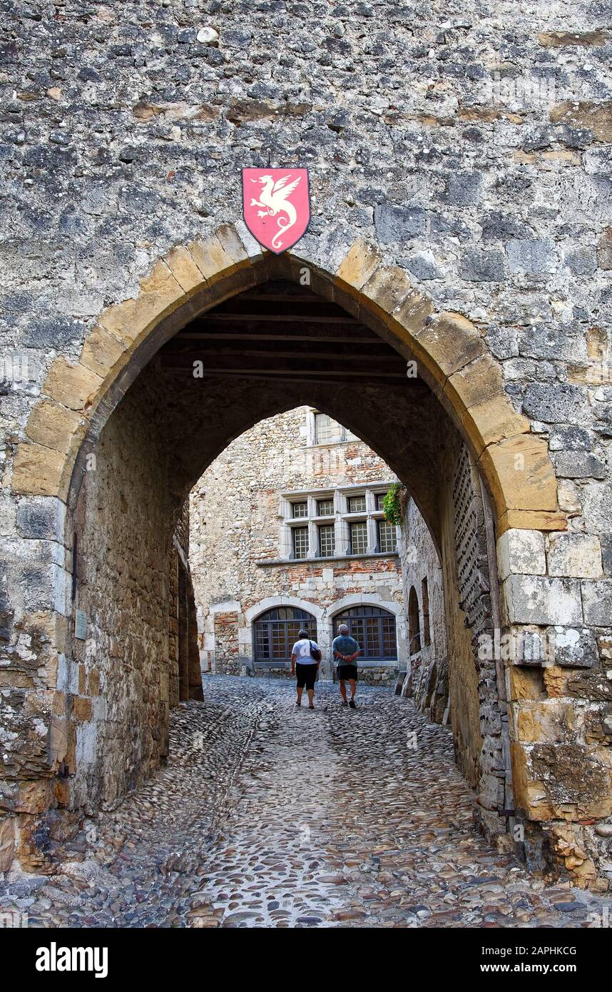 old city gate, stone, gothic arch, cobblestone street, texture, 2 ...