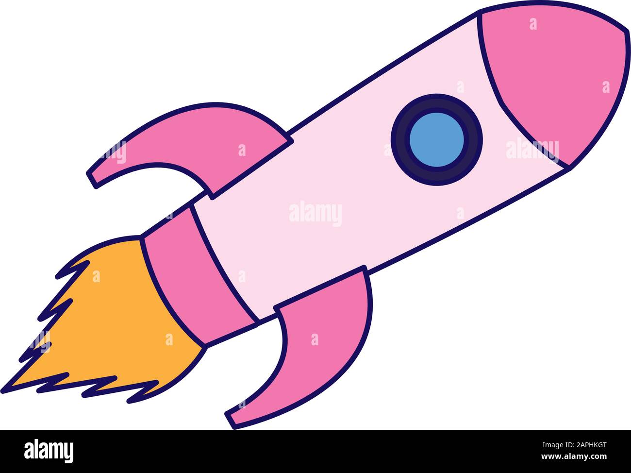 pink rocket space icon, colorful design Stock Vector Image & Art - Alamy