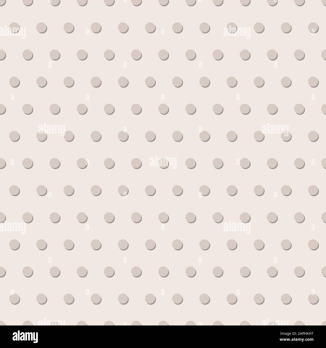 3D polka dots seamless vector pattern. Embossed circles repeating ...
