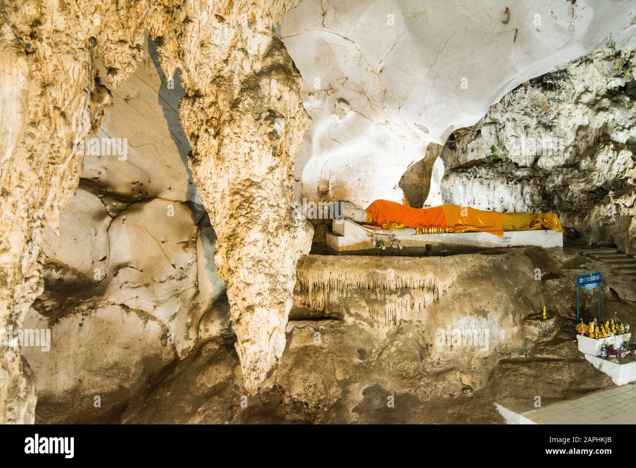 the Muang On Cave and Temple near the city of Chiang Mai at north ...