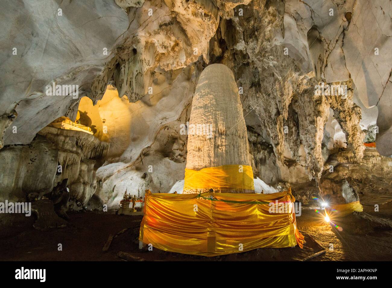 the Muang On Cave and Temple near the city of Chiang Mai at north ...