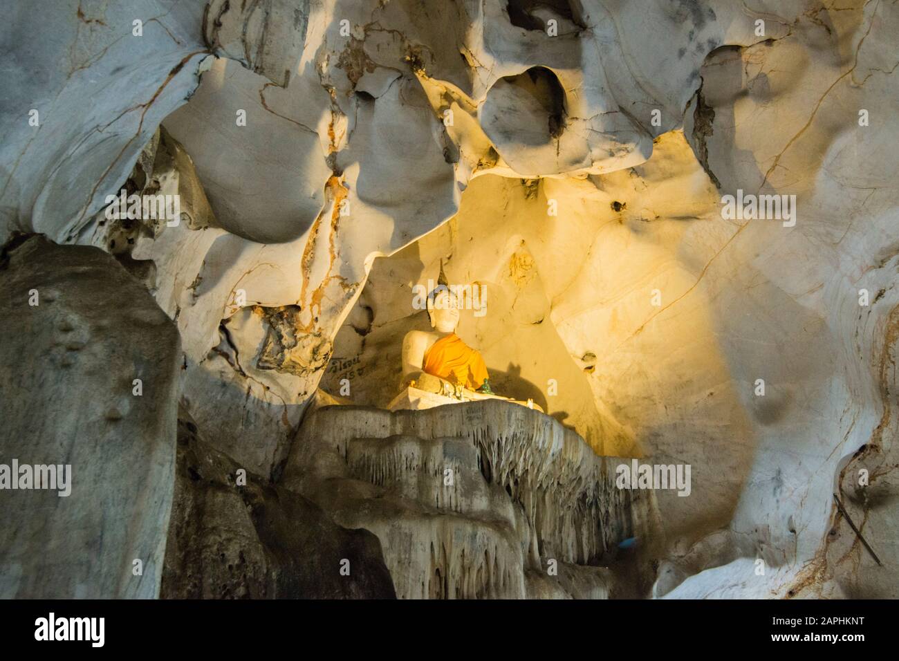 the Muang On Cave and Temple near the city of Chiang Mai at north ...