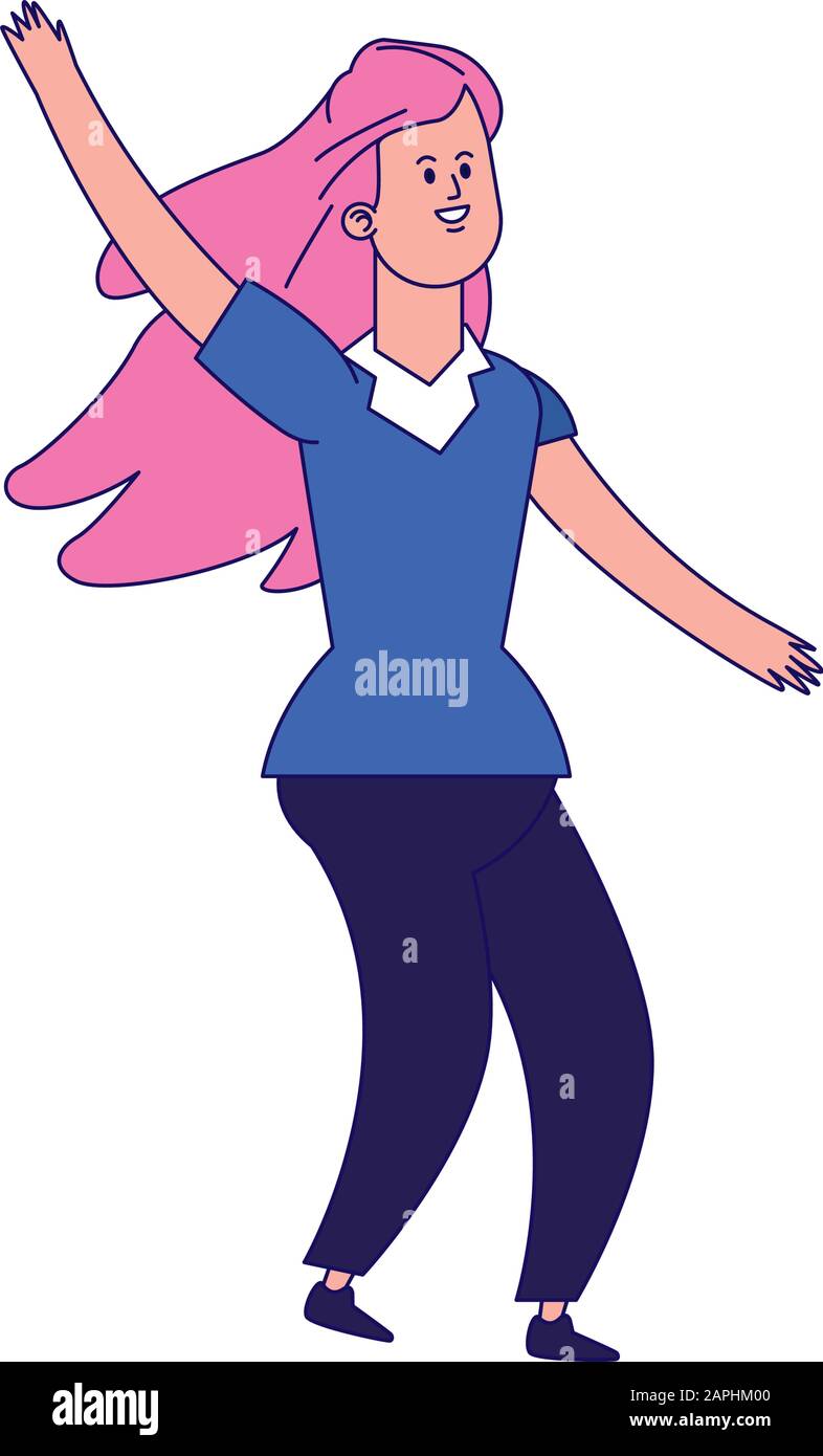 Cartoon Lady Dancing