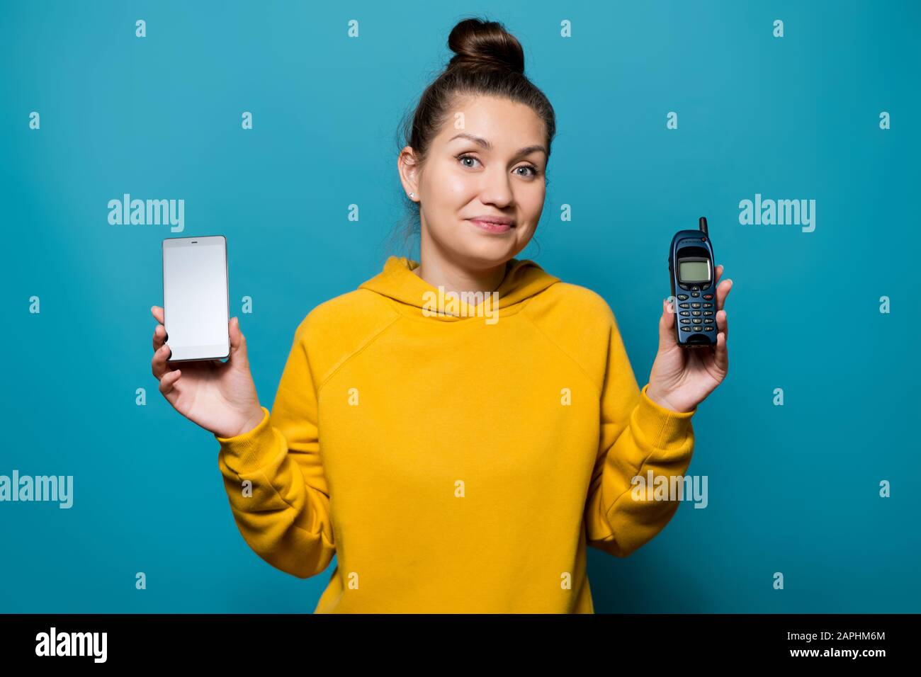Evolution of phones hi-res stock photography and images - Alamy