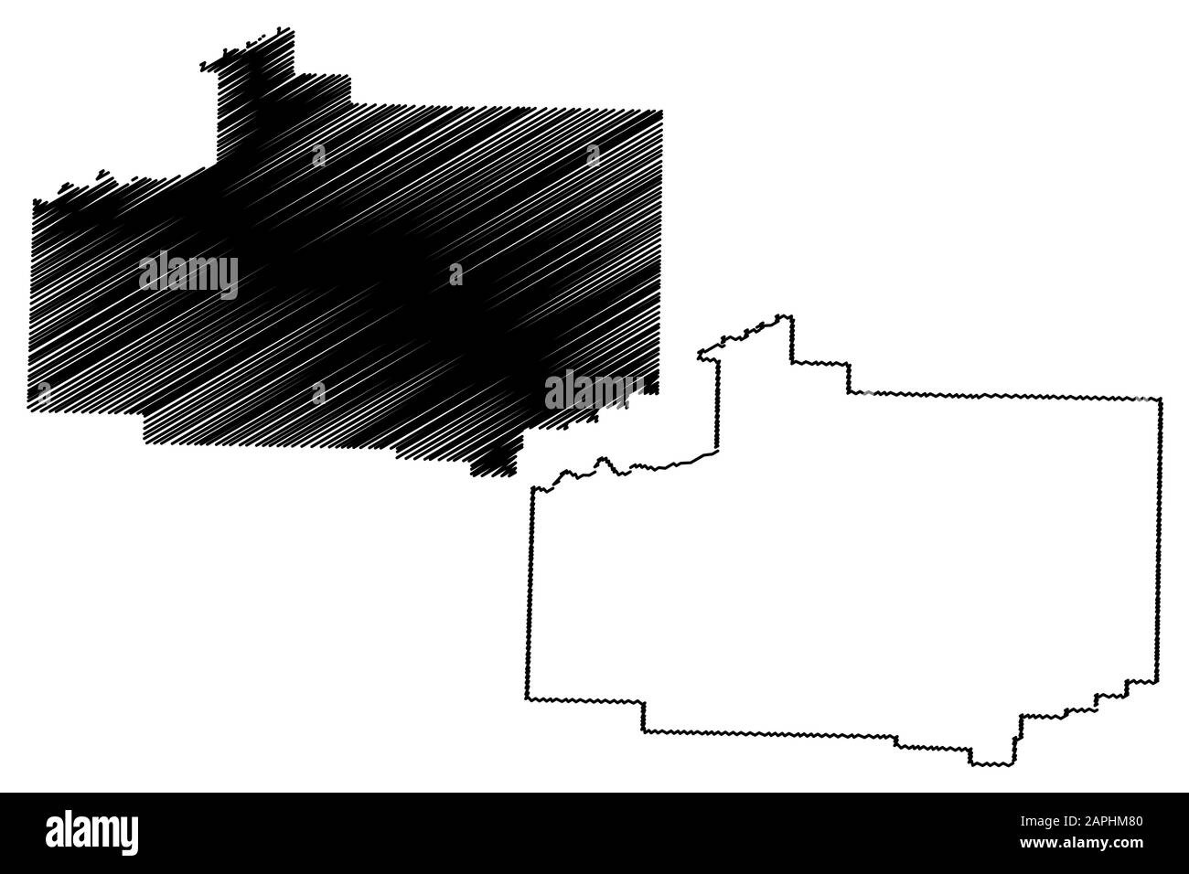 Waldron arkansas map Stock Vector Images - Alamy