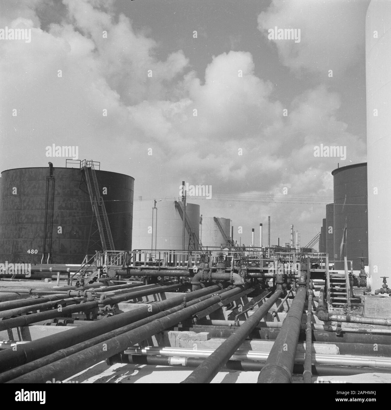 Aruba oil refinery Black and White Stock Photos & Images - Alamy
