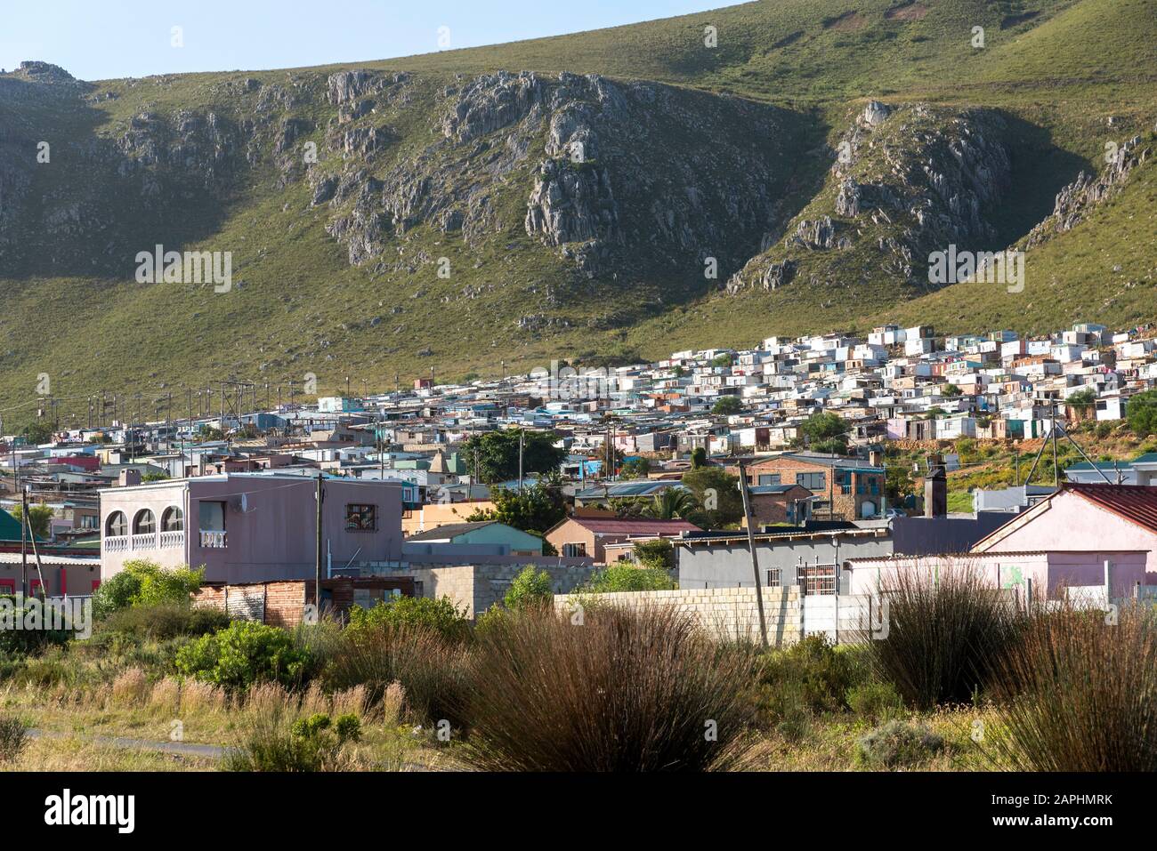 Kleinmond, Western Cape, South Africa. December 2019. Mountainside ...