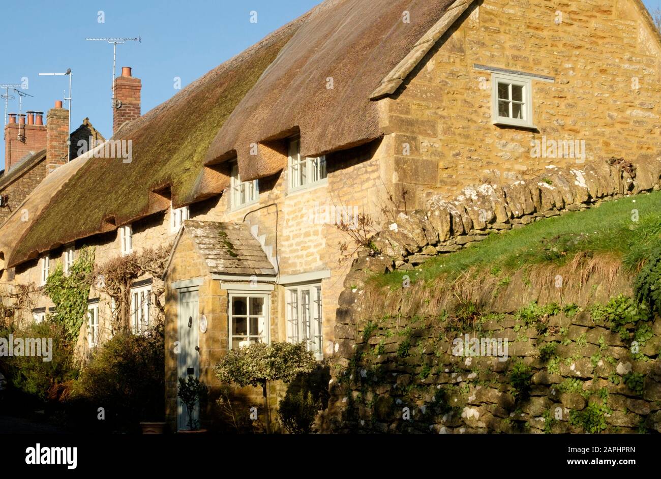 Around East Coker, a Somerset Village Near Yeovil. Some thatched ...