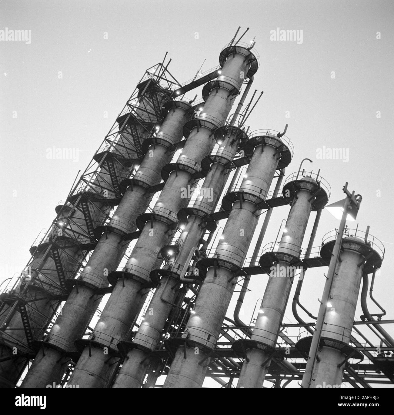Oil refinery curacao Black and White Stock Photos & Images - Alamy